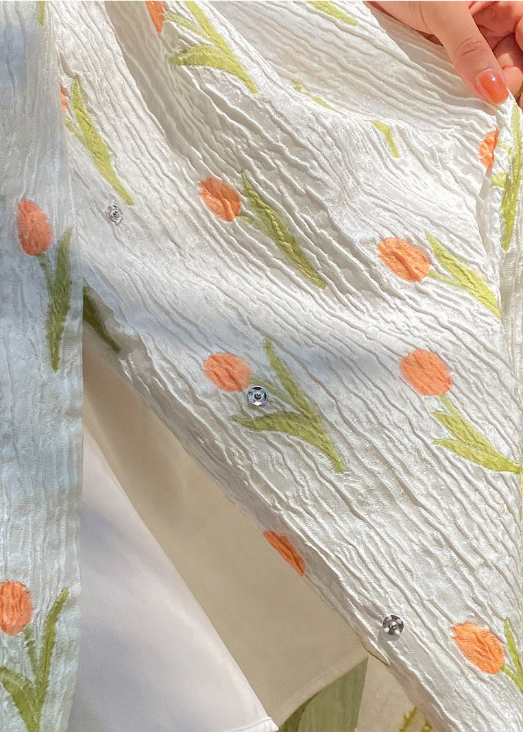 Emberlyn Hand-Painted Tulip Jacquard Summer Two-piece Set – ÀMonBelAmour